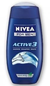 Nivea Active3 Shower Gel | Men | BeautyAlmanac