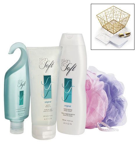 Avon SKIN SO SOFT Original Gift Set | Bath & Body | BeautyAlmanac