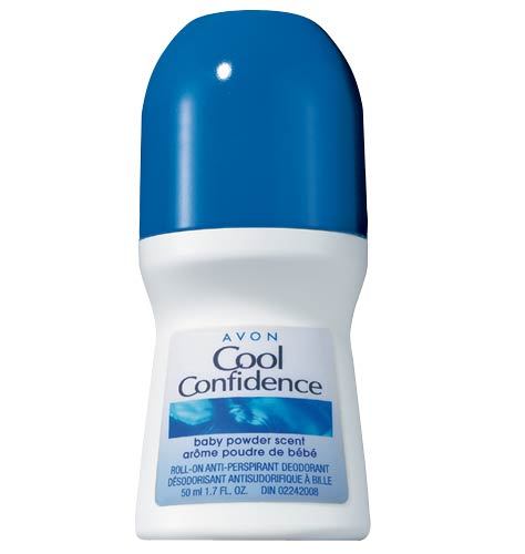 Avon Cool Confidence Baby Powder Roll-On Anti-Perspirant Deodorant ...