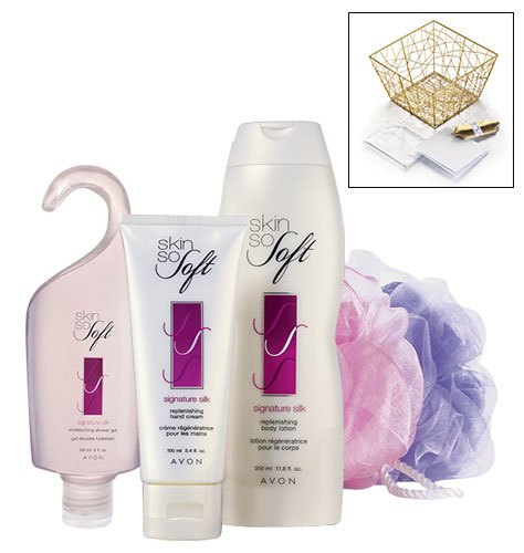 Avon SKIN SO SOFT Signature Silk Gift Set | Bath & Body | BeautyAlmanac