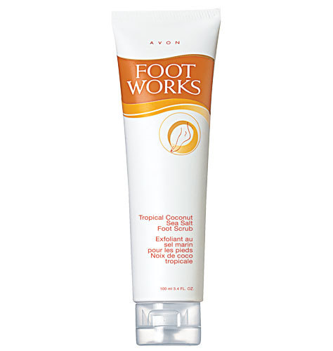 Avon Foot Works Tropical Coconut Sea Salt Foot Scrub | Bath & Body ...