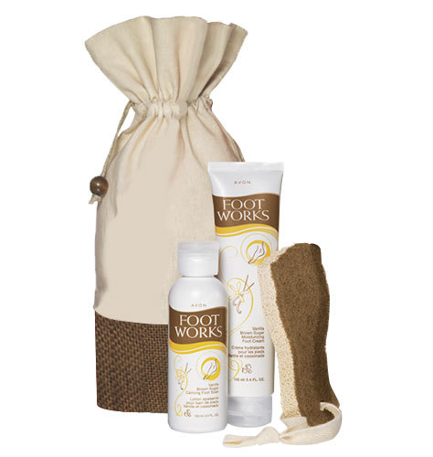 Avon Foot Works Vanilla & Brown Sugar Gift Set | Bath & Body ...