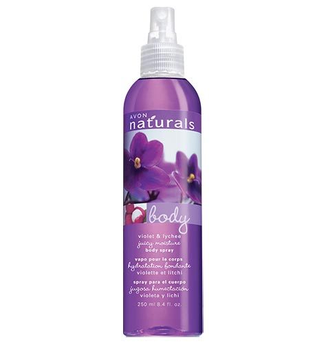 Avon NATURALS Violet & Lychee Juicy Moisture Body Spray | Bath & Body ...