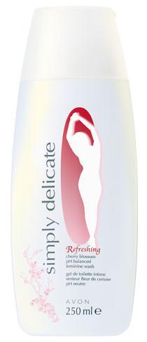 Avon Simply Delicate Cherry Blossom pH Balanced Feminine Wash | Bath ...