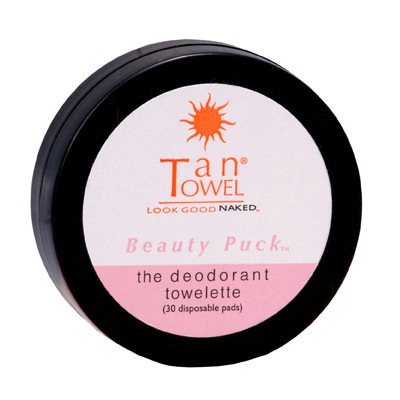 TanTowel Beauty Puck Deodorant Towelette | Bath & Body | BeautyAlmanac