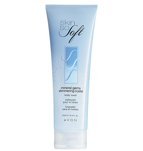 Avon SKIN SO SOFT Mineral Gems Shimmering Crystal Body Wash | Bath ...