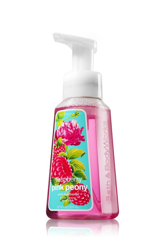 Bath & Body Works Raspberry Pink Peony Anti-Bacterial Gentle Foaming ...