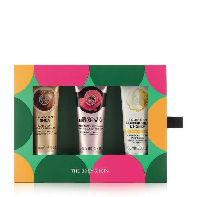 Body Shop Handfuls Happiness Caring Hand Cream Set | Skin Care ...