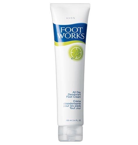 Avon Foot Works All Day Deodorant Foot Cream | Bath & Body | BeautyAlmanac