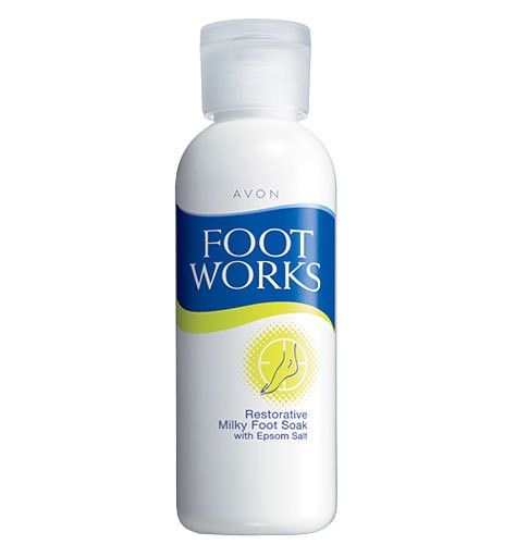 Avon Foot Works Restorative Milky Foot Soak with Epsom Salt | Bath ...